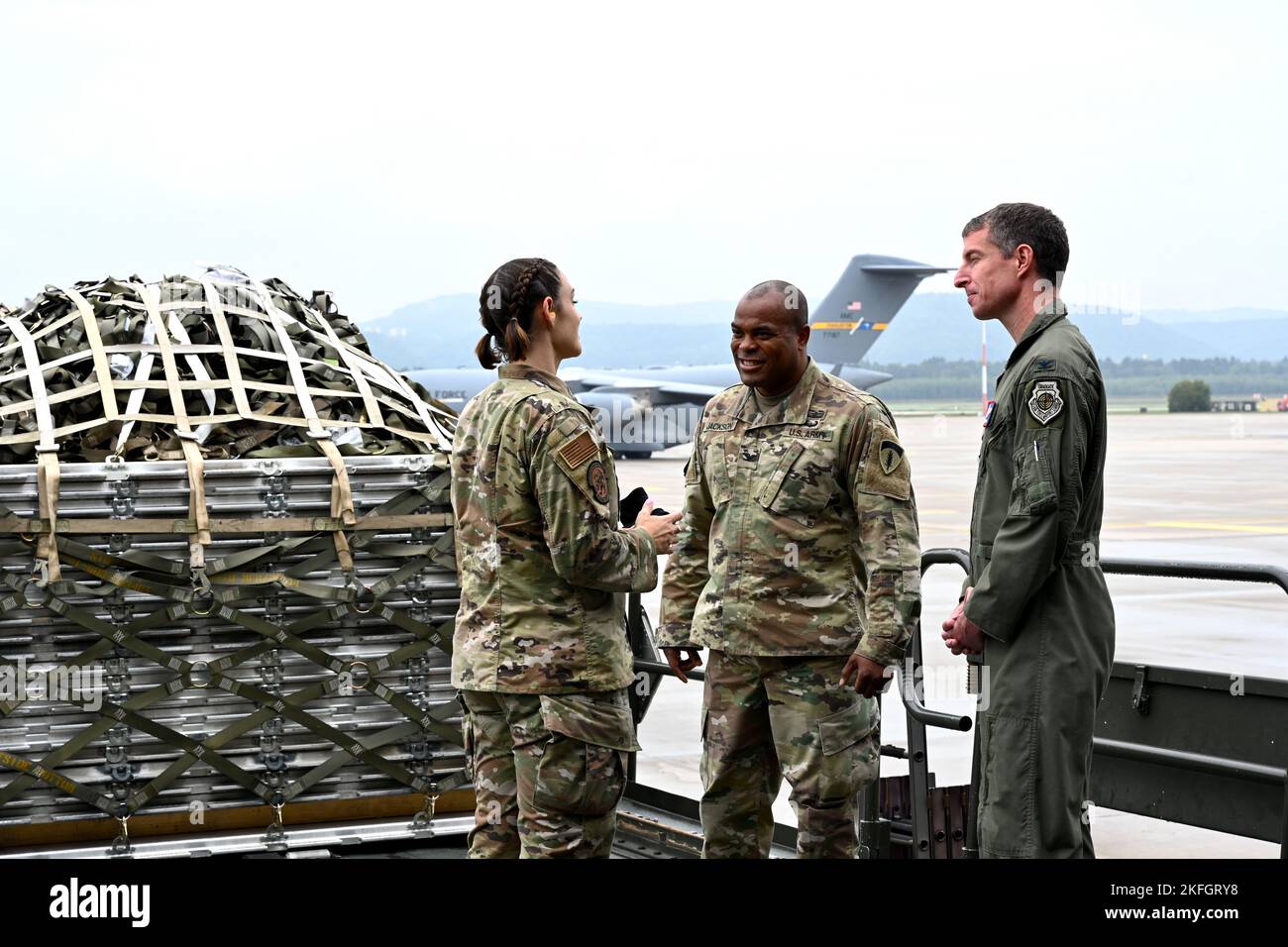 U.S. Air Force Staff Sgt. X White (left) assigned to the 721st Aerial ...