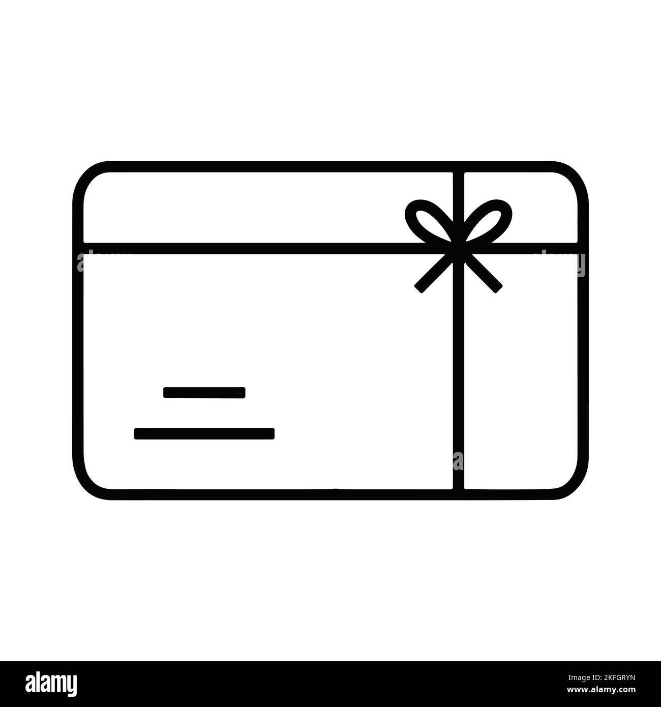 Gift Card Icon Vector - Sign or Symbol Stock Vector Image & Art - Alamy