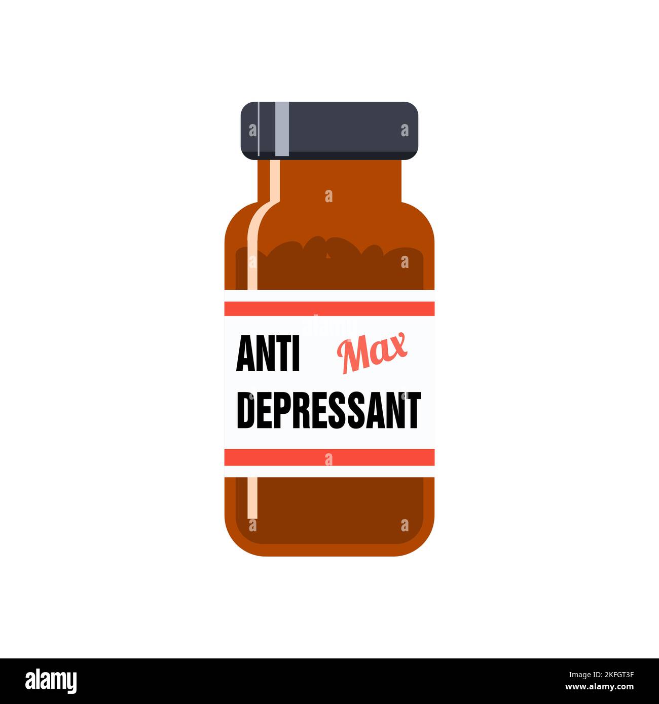 Anti depressant max generic drug bottle. Antidepressant pills bottle ...