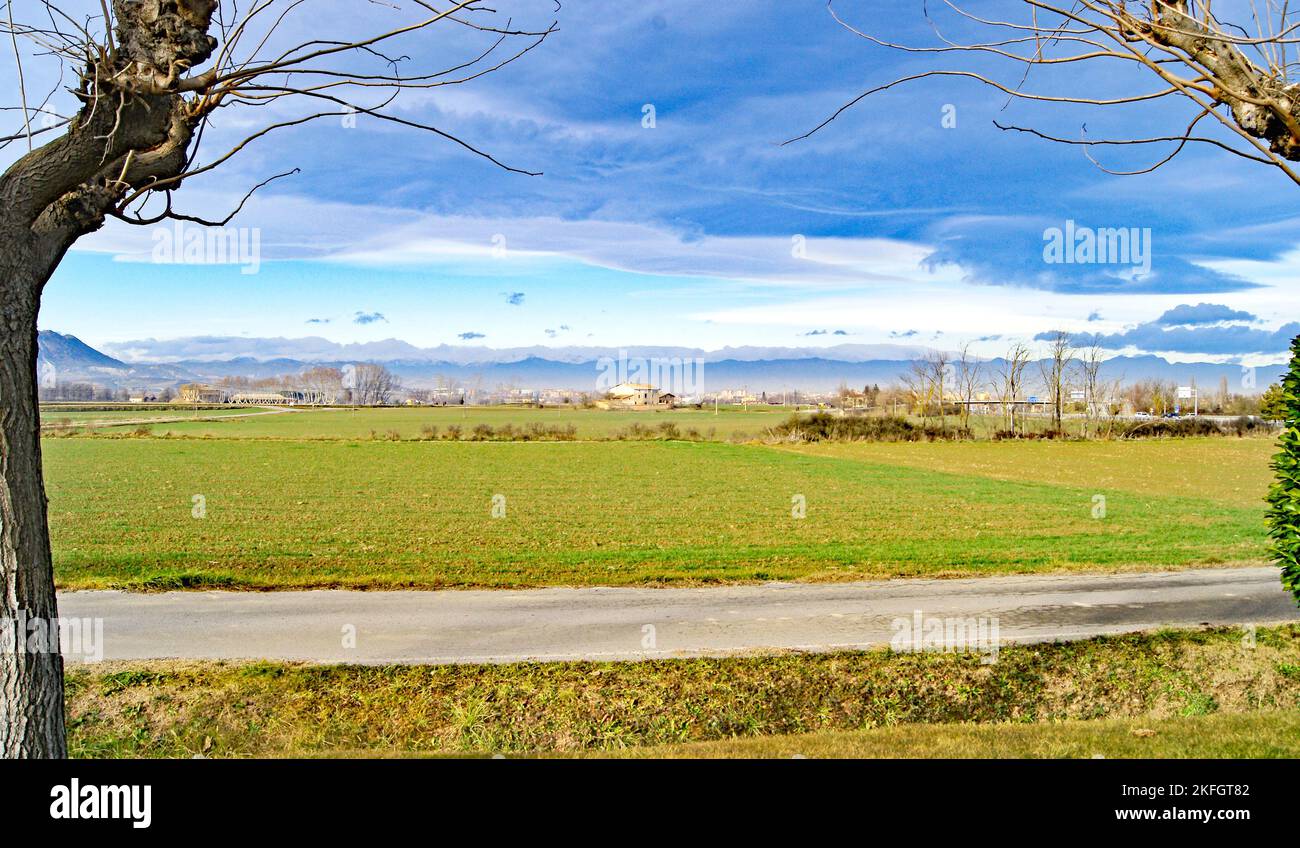 Landscape of the Osona region, Barcelona, Catalunya, Spain, Europe ...