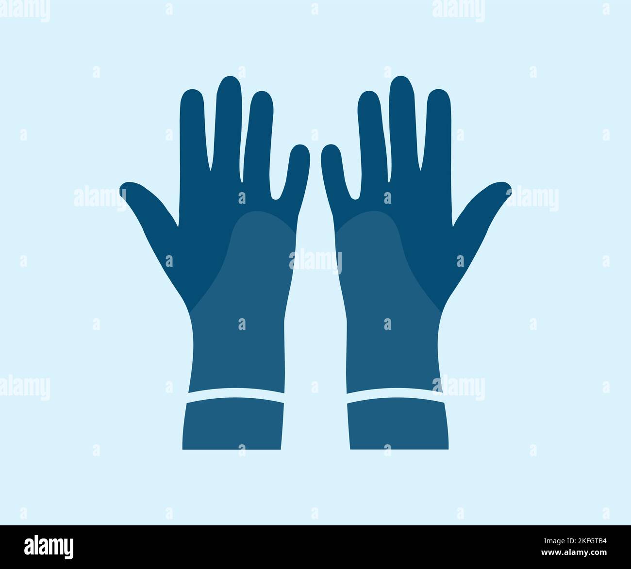 Blue rubber gloves for cleaning logo design. Housework and housekeeping ... Blue rubber gloves for cleaning logo design. Housework and housekeeping ...