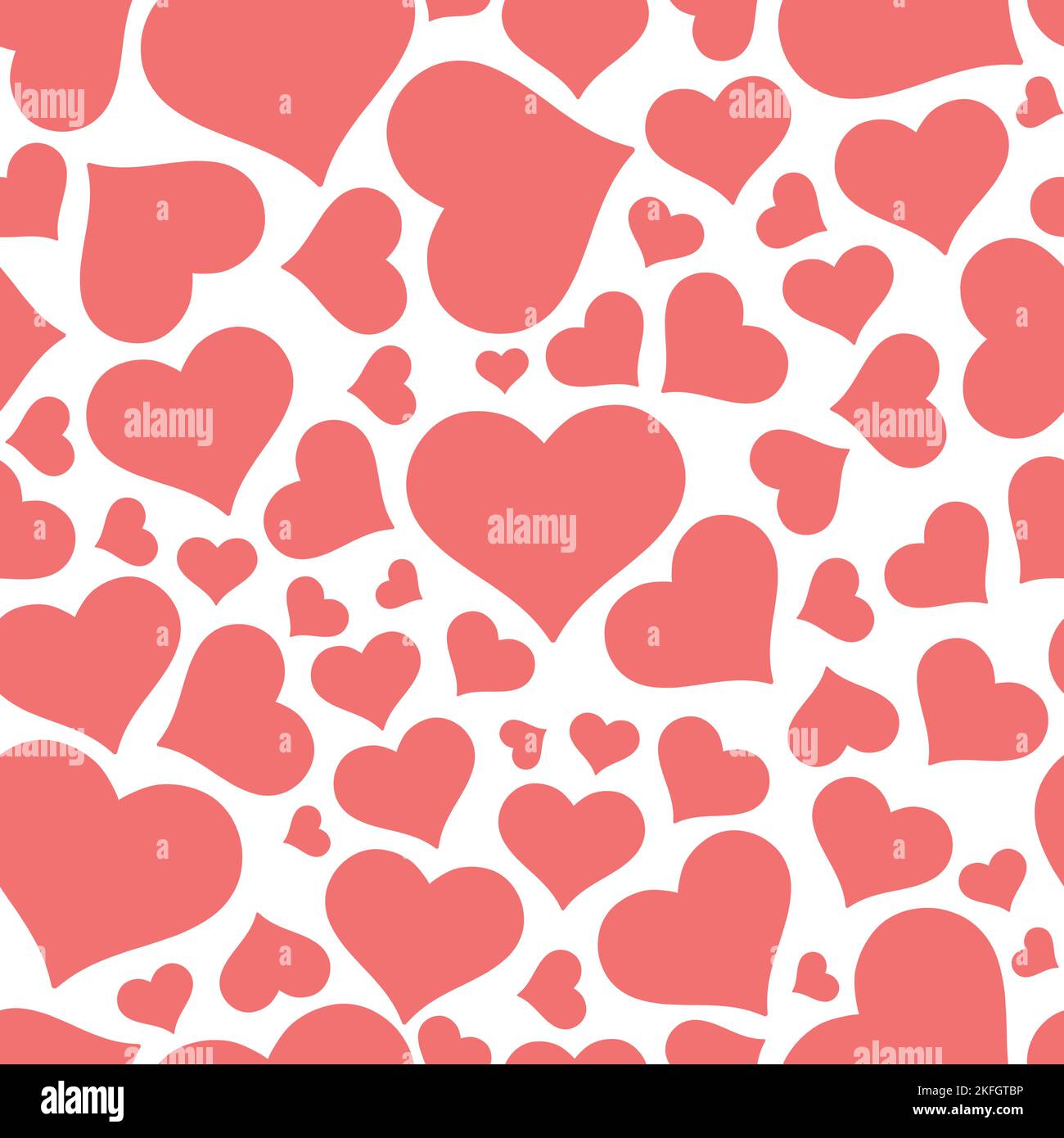Heart pattern. Vector hearts texture. Pink seamless hearts pattern Stock Vector Image & Art - Alamy