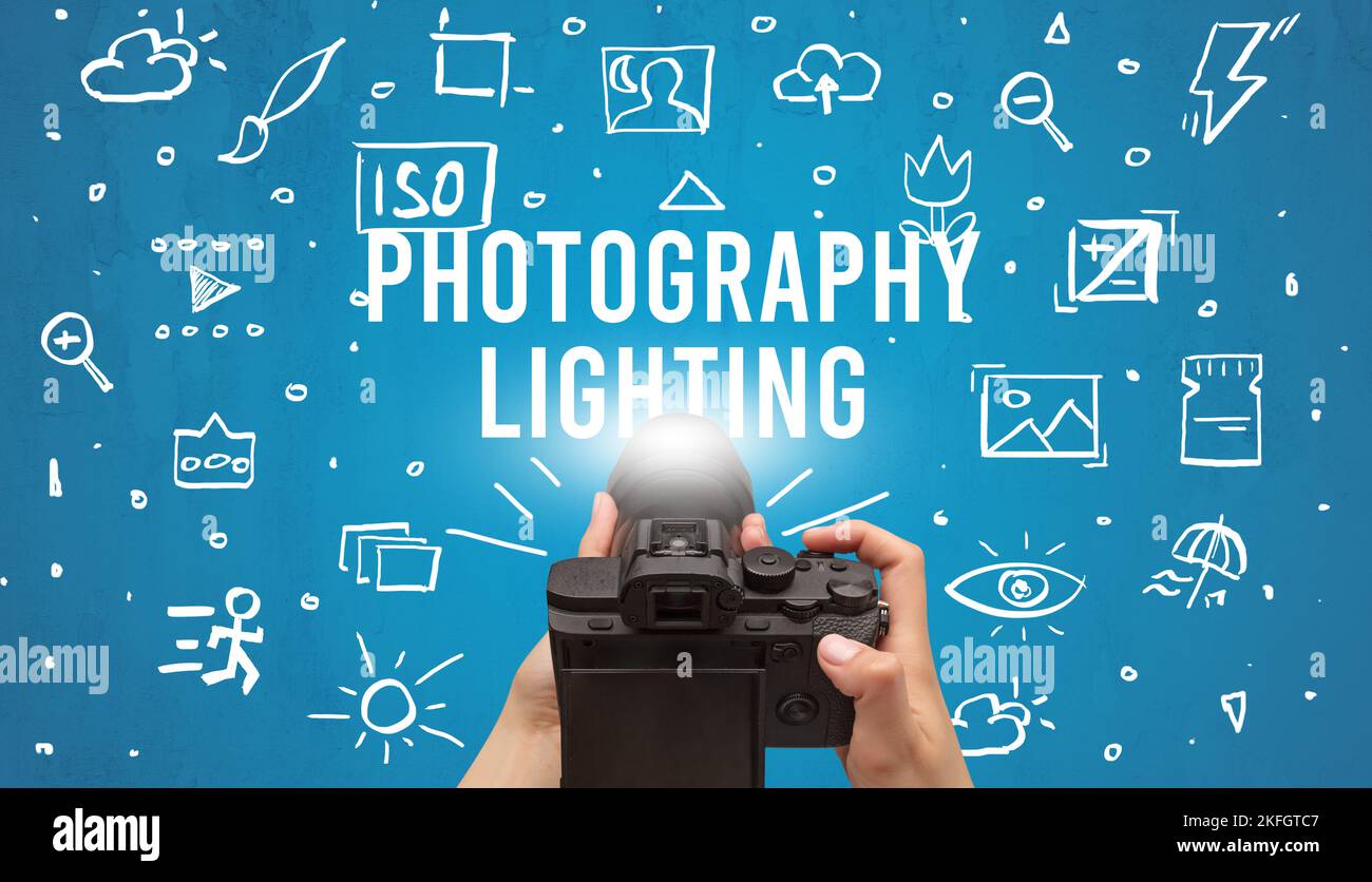 Hand taking picture with digital camera Stock Photo - Alamy