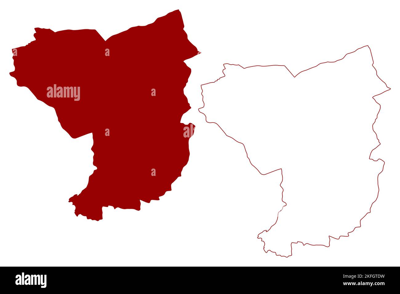 Staffordshire map Cut Out Stock Images & Pictures - Alamy