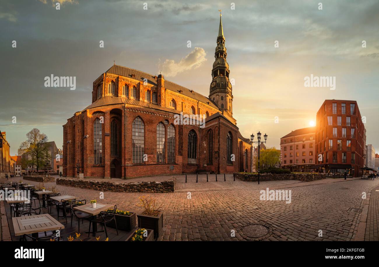 St. Peters Church in Riga, Latvia Stock Photo - Alamy