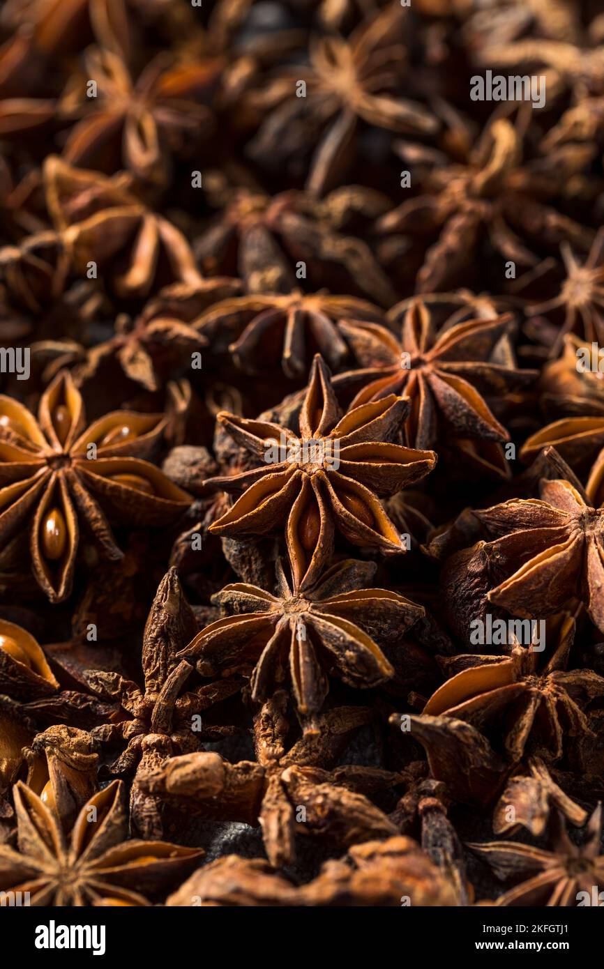 Raw Brown Organic Star Anise Spice in a Bunch Stock Photo - Alamy