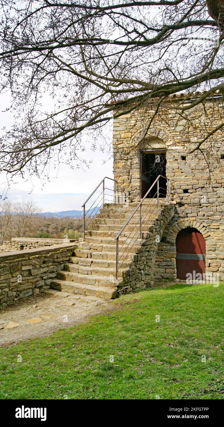 Monastery of Sant Pere de Casserres, Comarca del Osona, Barcelona ...