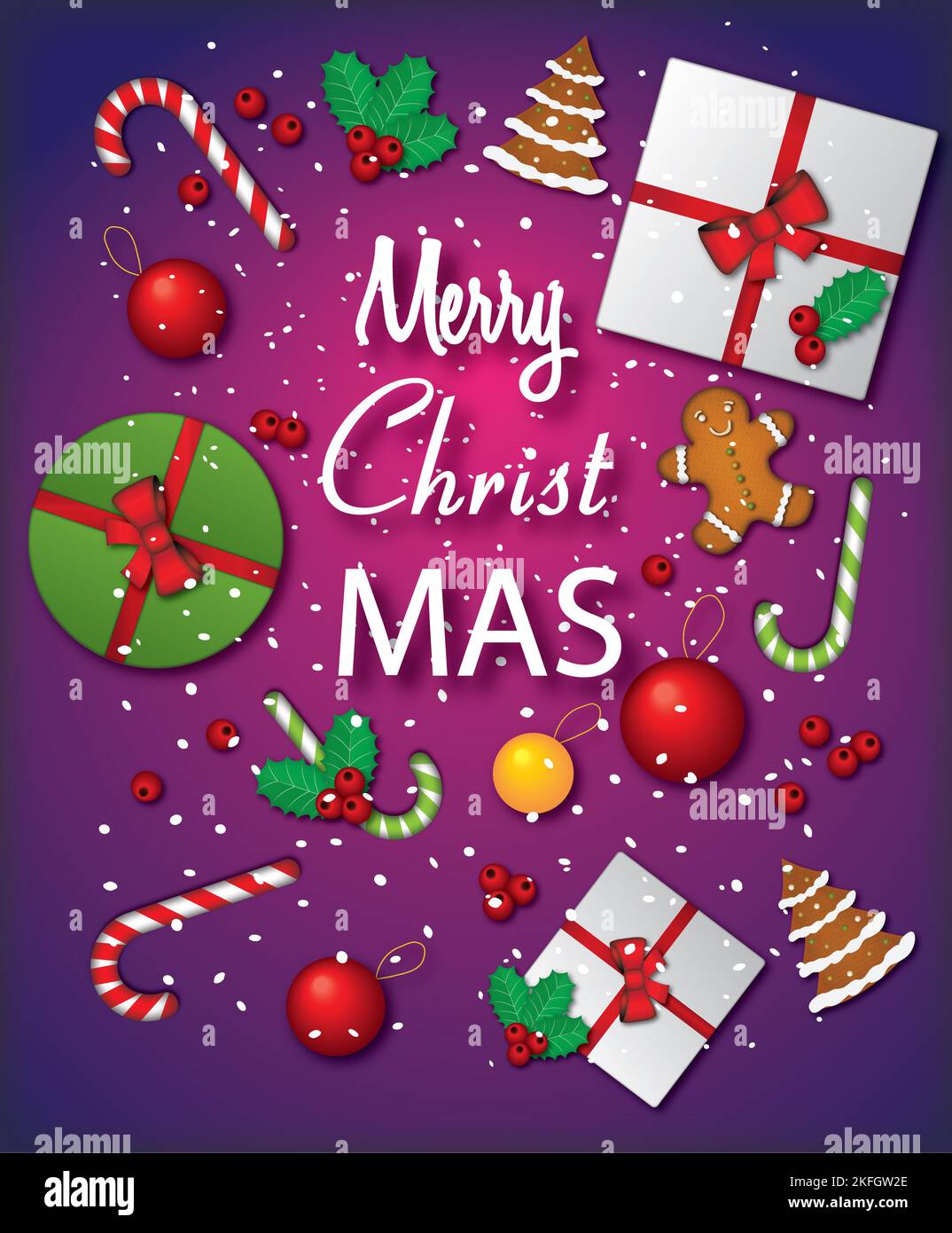 Poster background with Christmas graphic elements Stock Photo - Alamy