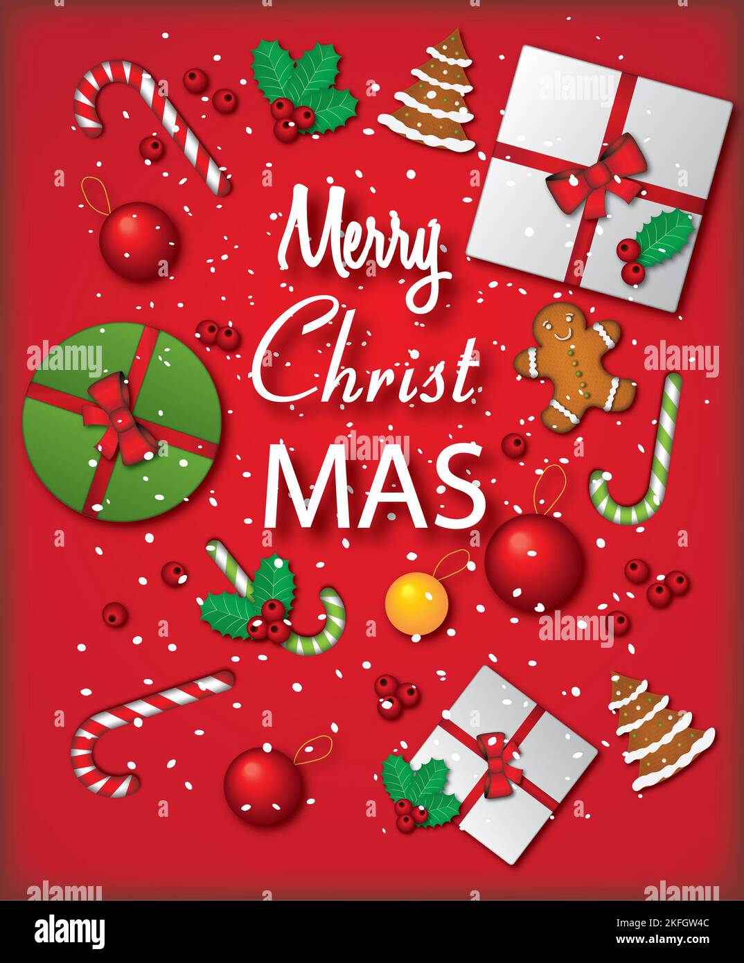 Poster background with Christmas graphic elements Stock Photo - Alamy