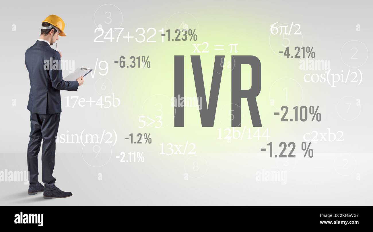 Engineer in hard hat with abbreviation Stock Photo - Alamy