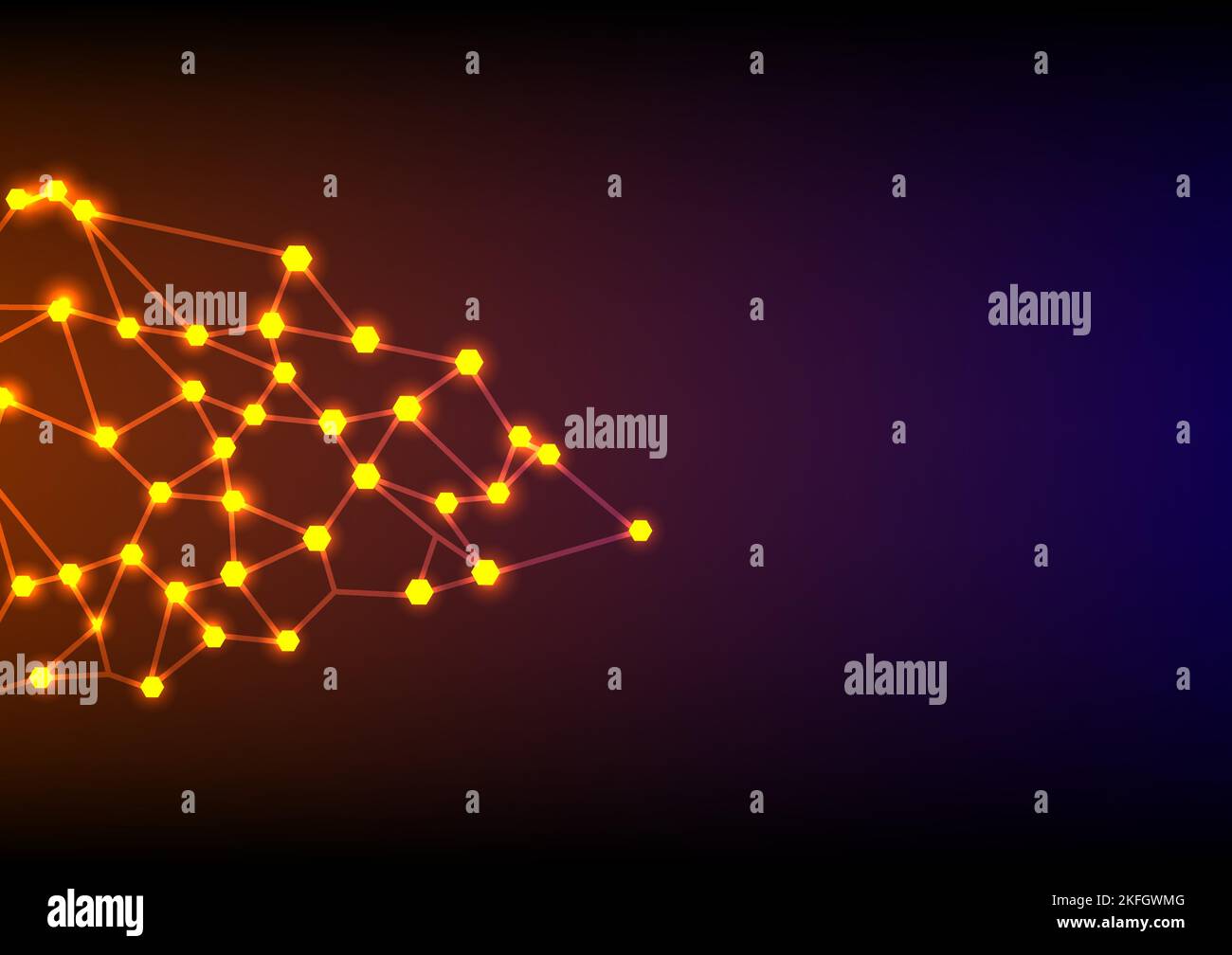 Christmas seasonal festival wireframe neon light internet connection ...