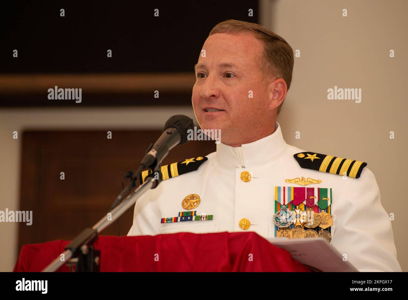 KINGS BAY, Ga. (Sep. 16, 2022) Capt. Eric Cole, incoming commodore of ...