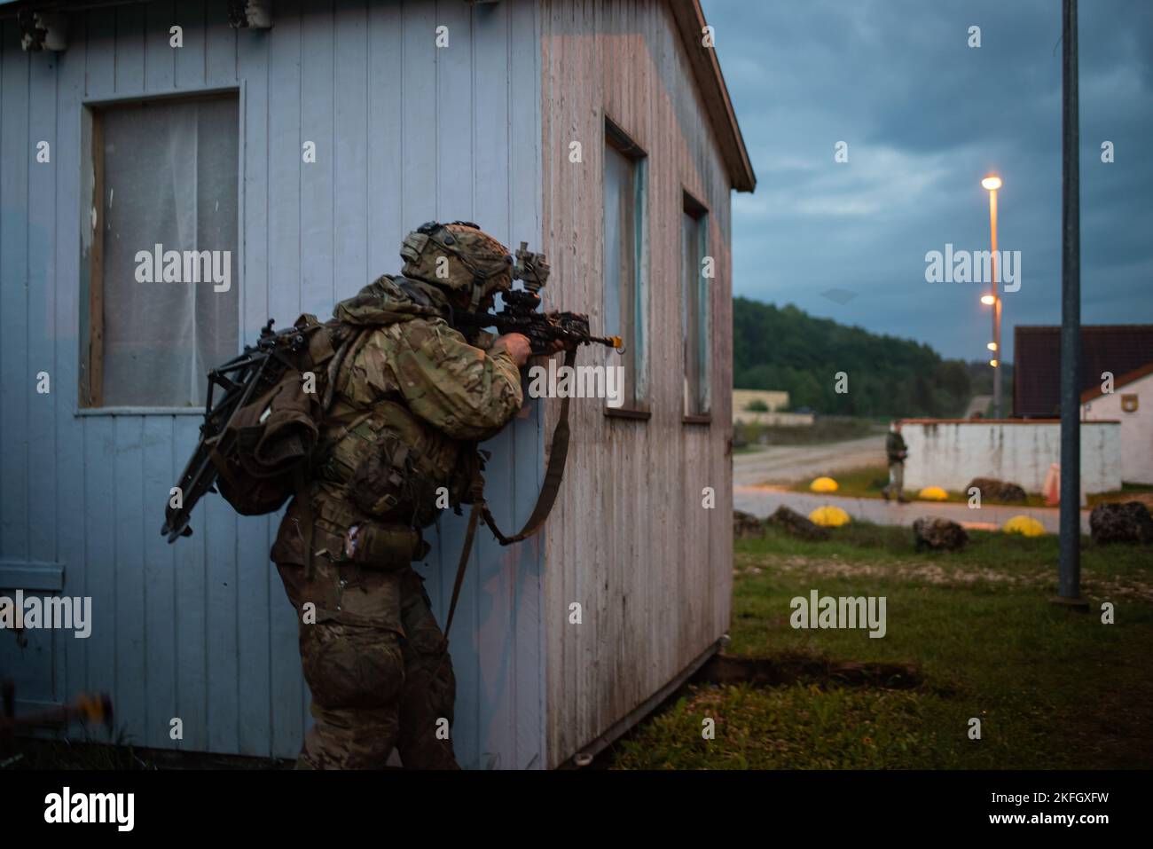A U.S. Army paratrooper assigned to 2nd Battalion, 503rd Parachute ...