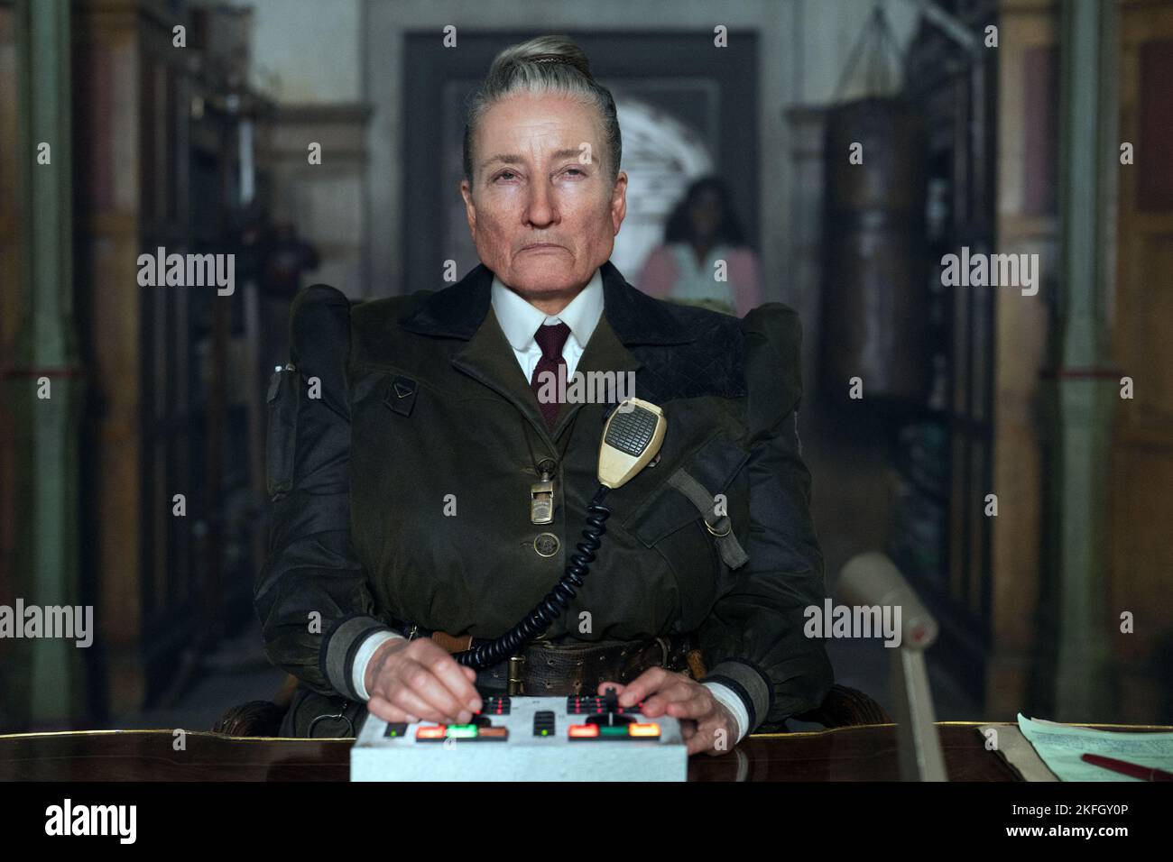 Roald Dahl's Matilda the Musical. Emma Thompson as Agatha Trunchbull in ...