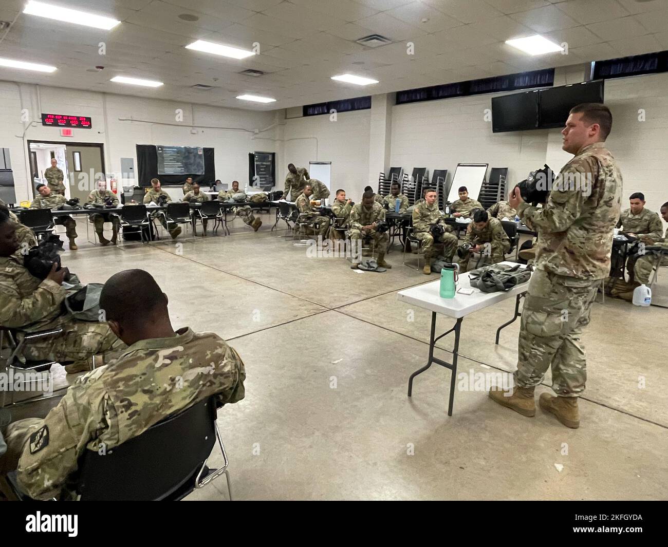 U.S. Army Spc. Alvin Moore, with the 982nd Combat Camera Company ...