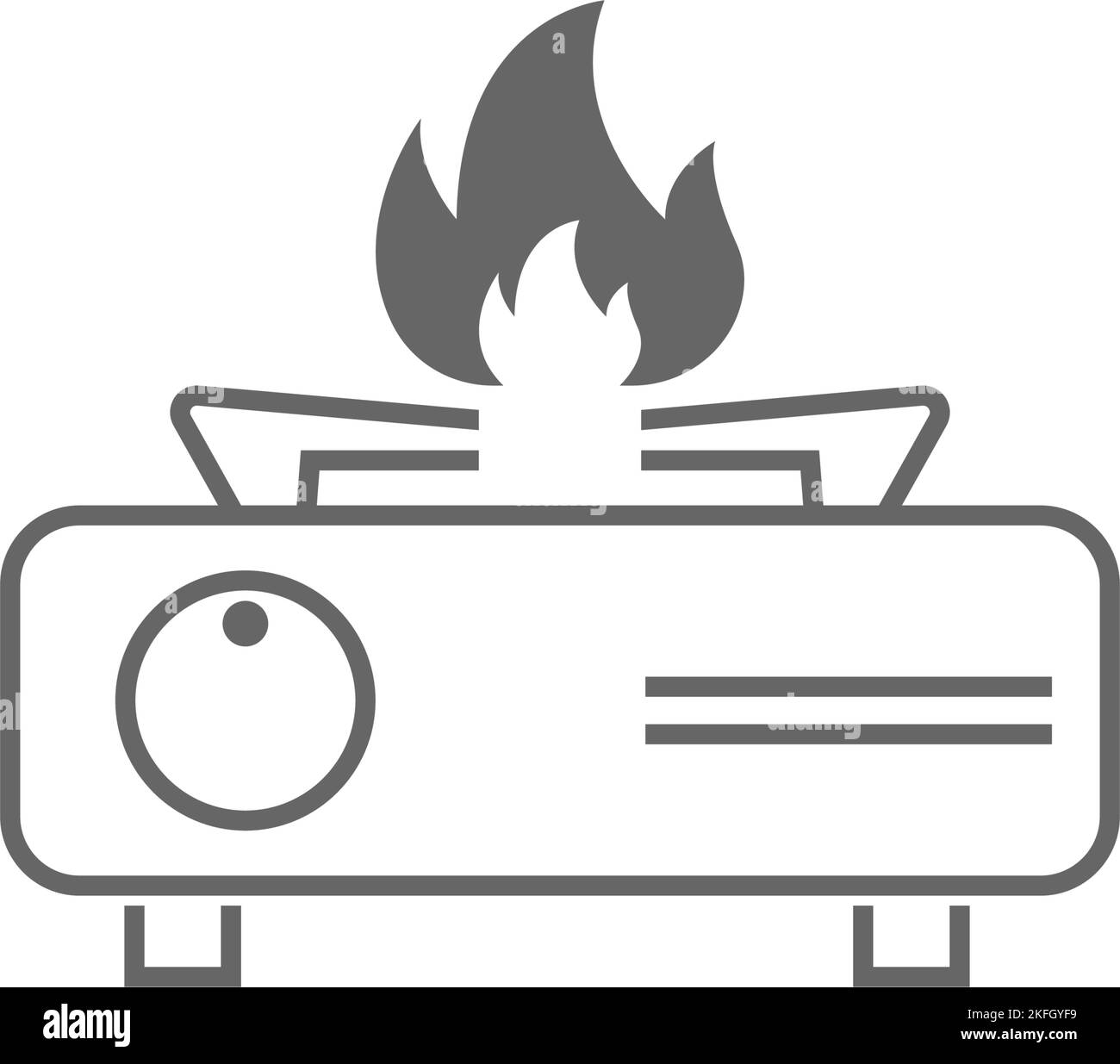 A stove icon isolated on a white background Stock Vector Image & Art ...