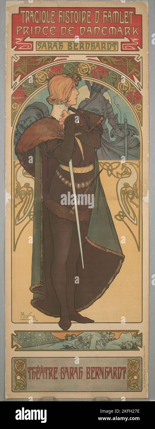 Sarah Bernhardt as Hamlet, 1899 Stock Photo - Alamy