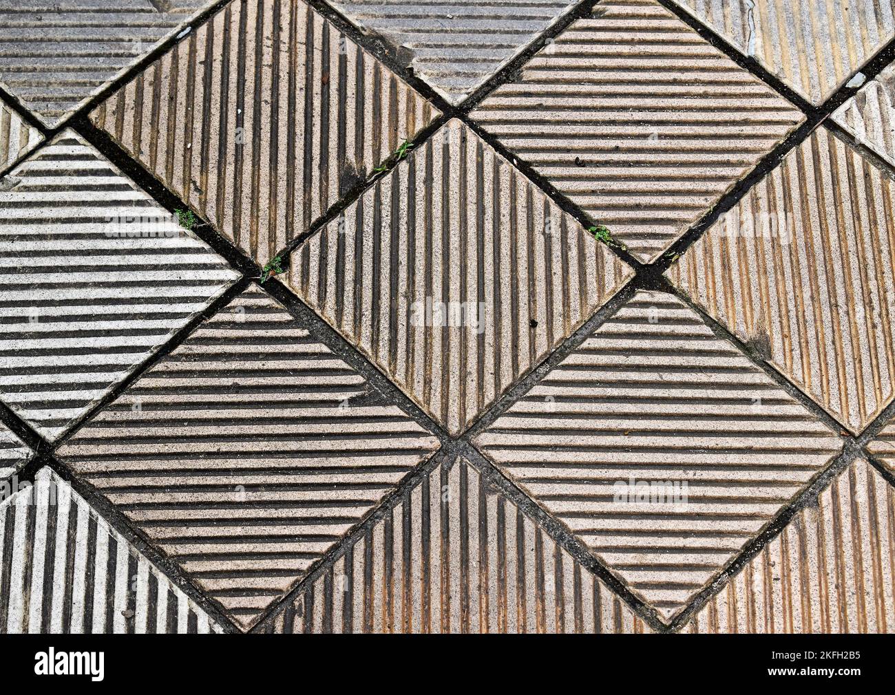 Concrete block walkway in Petropolis, Rio de Janeiro, Brazil Stock ...