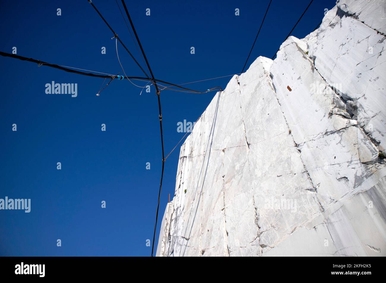 Photographic documentation of details of a quarry for the extraction of ...