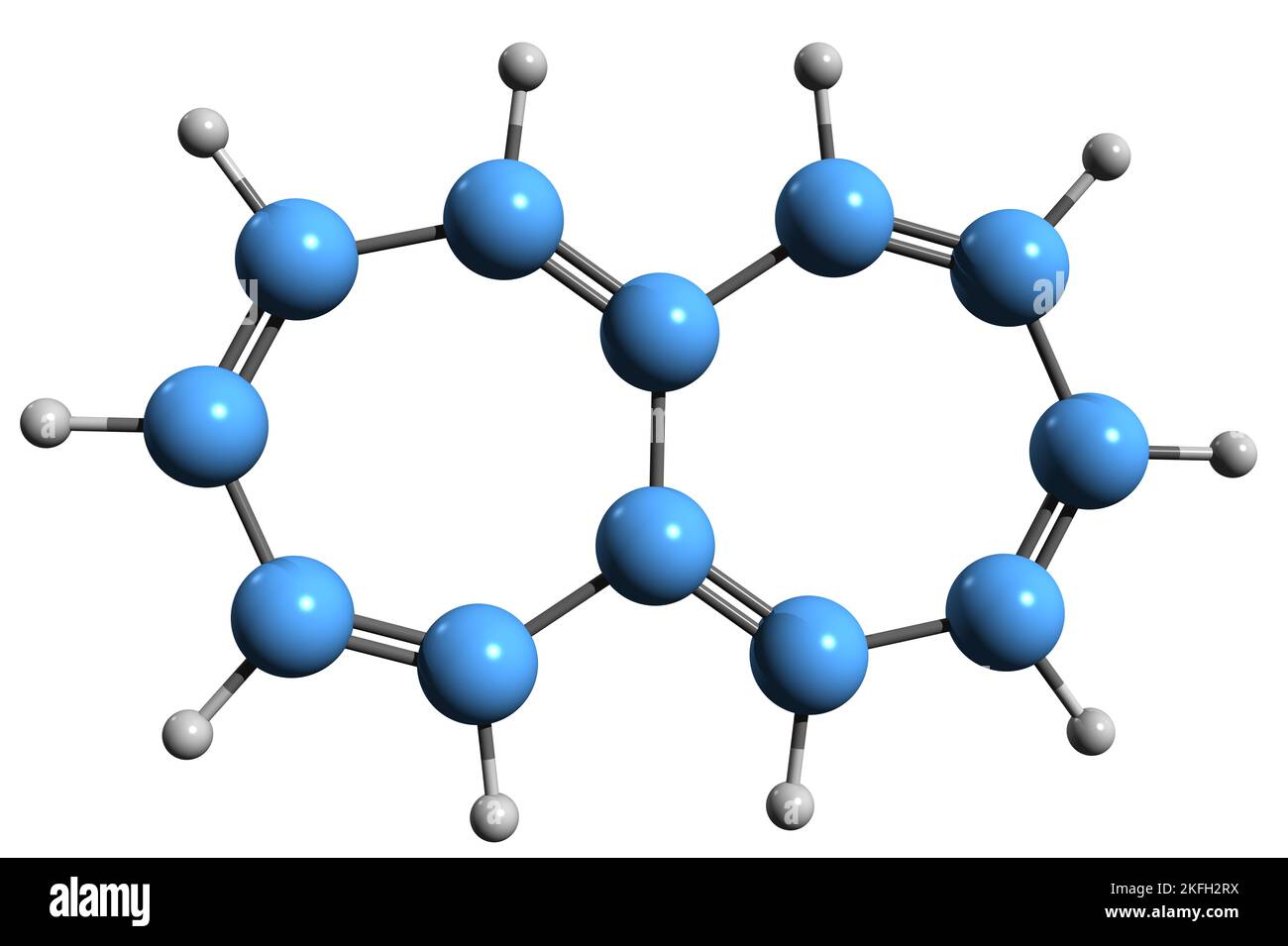 3D image of Heptalene skeletal formula - molecular chemical structure ...