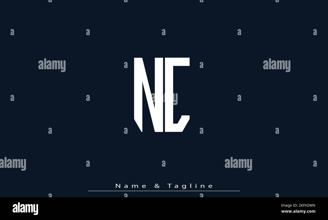 Alphabet letters Initials Monogram logo NC , CN Stock Vector Image ...