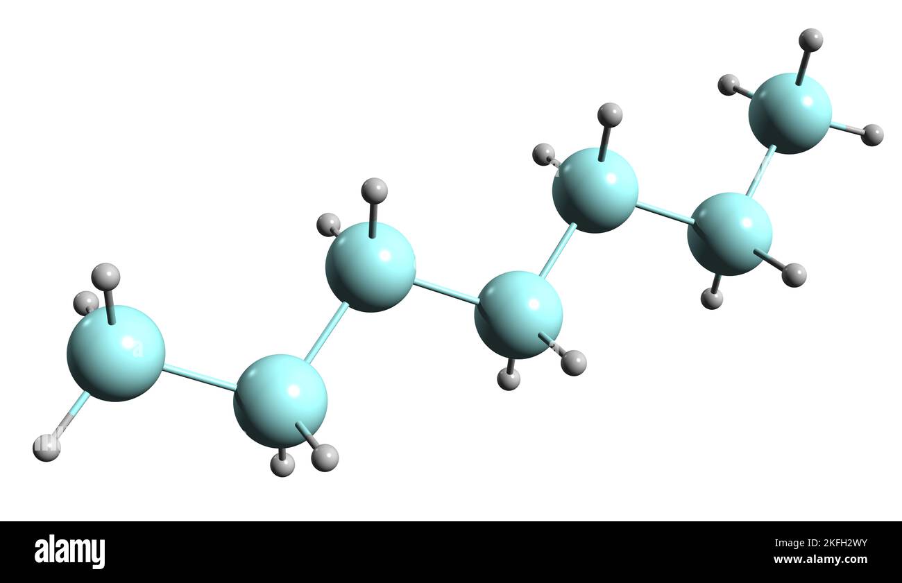 3D image of Heptasilane skeletal formula - molecular chemical structure ...