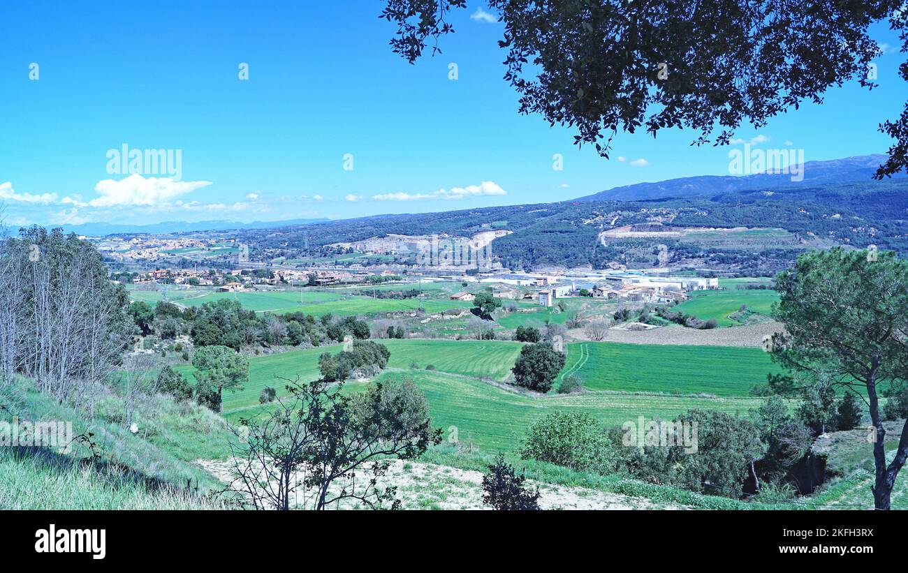 Landscape of Bergadà region, Catalonia, Spain Stock Photo - Alamy
