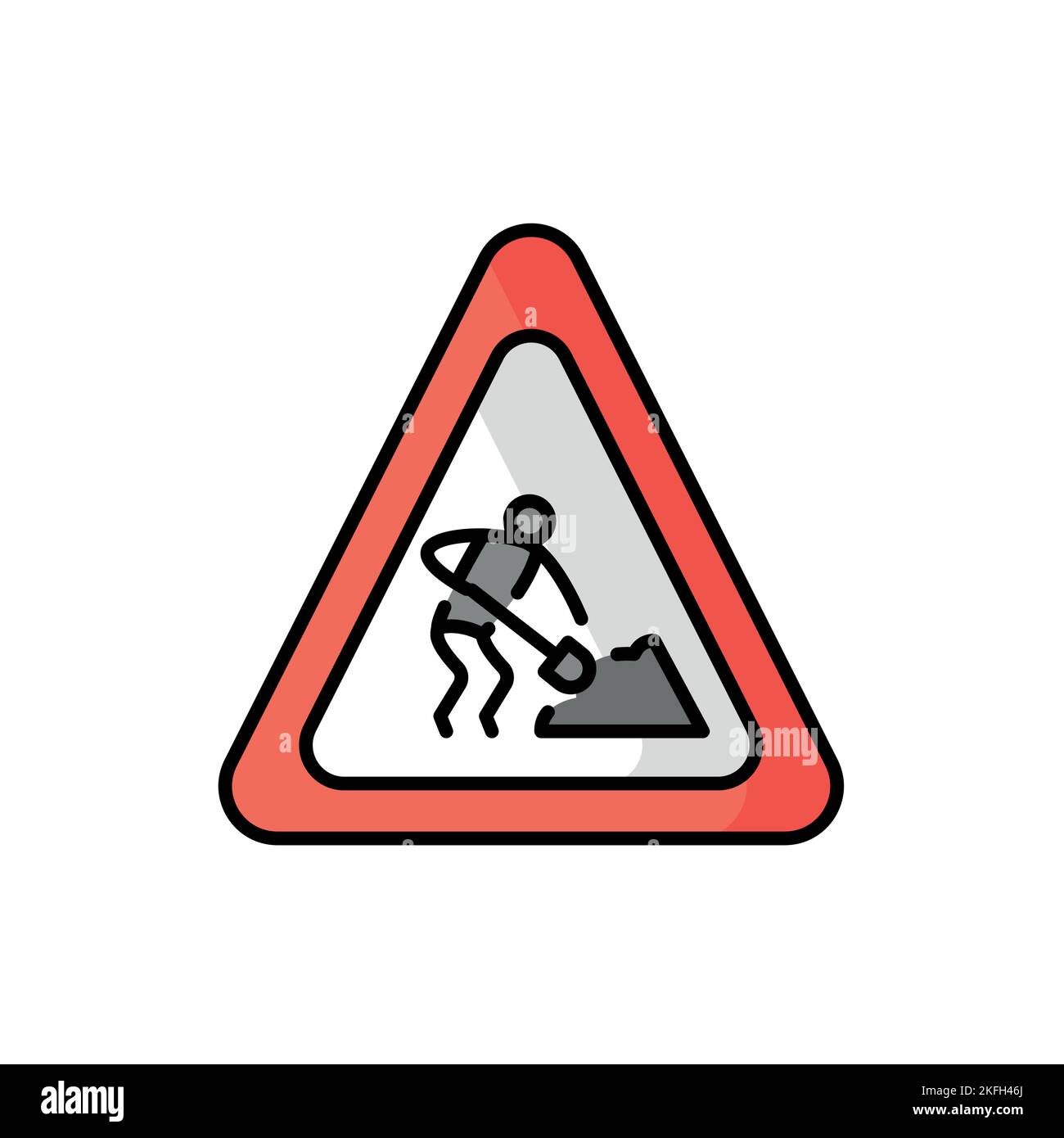 Technical error color line icon. Website banner. Download process ...