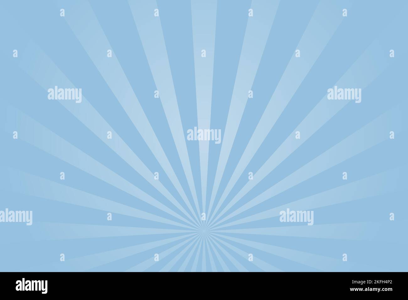 Sunburst background. Vector sunburst blue radial beams pattern. Radial ...