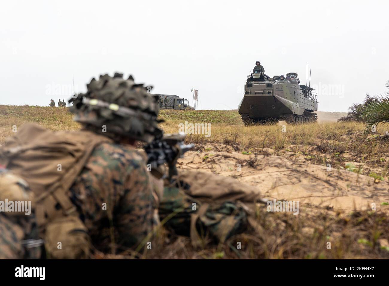 U.S. Marine Corps Cpl. Eli Smith, a squad leader with Lima Company, 3rd ...