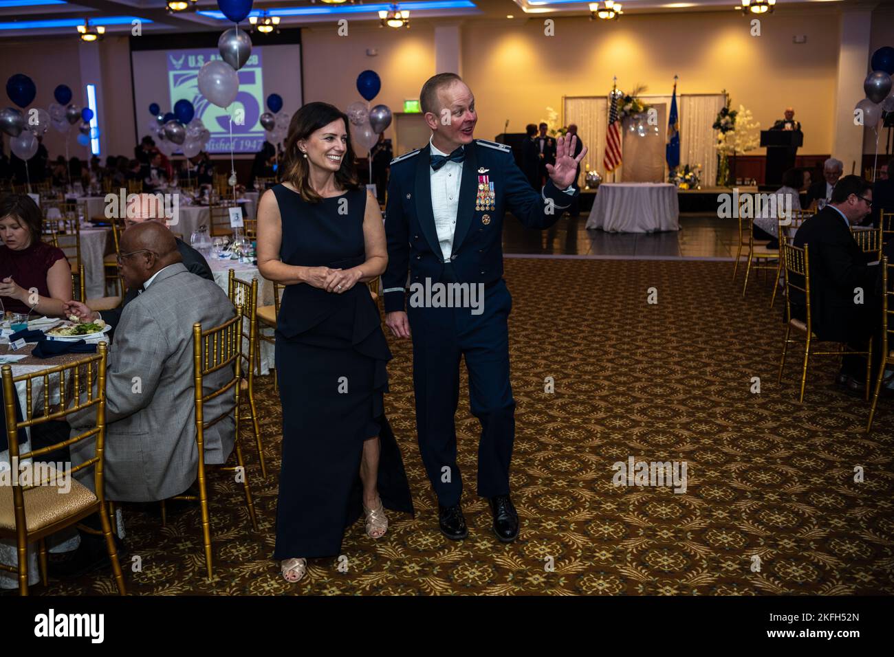 U.S. Air Force Col. Derek Salmi, 60th Air Mobility Wing commander, and ...
