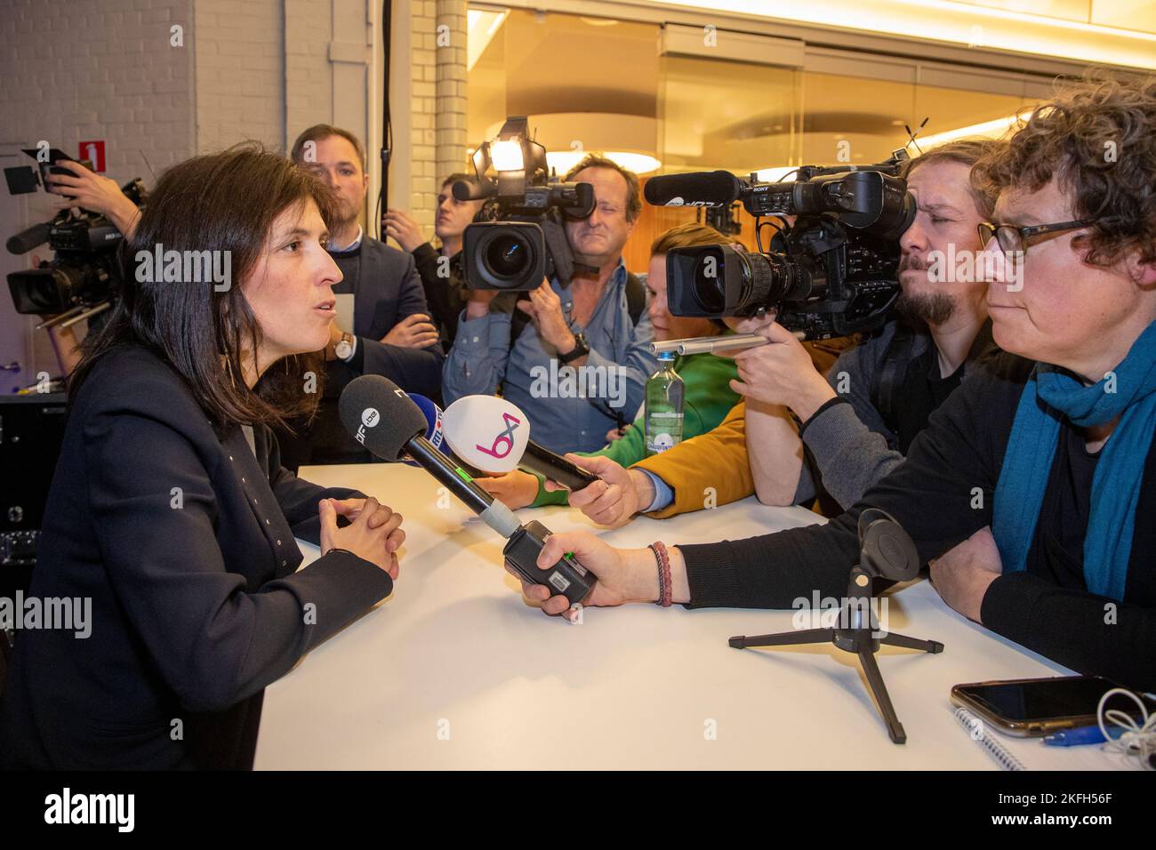Alexia Bertrand pictured during a press conference regarding the ...