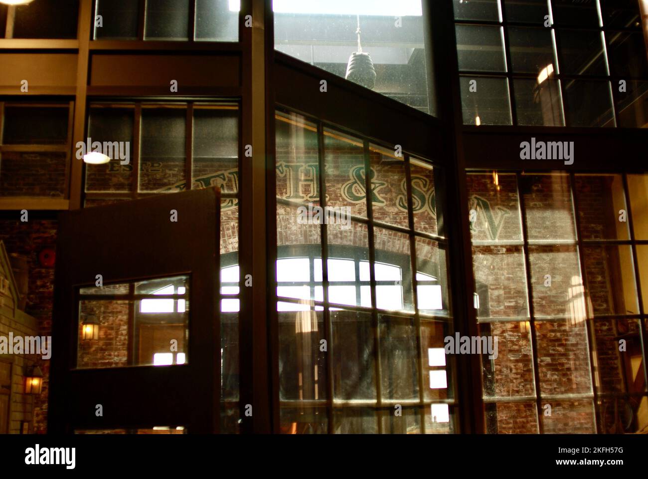 View through Glass Stock Photo - Alamy