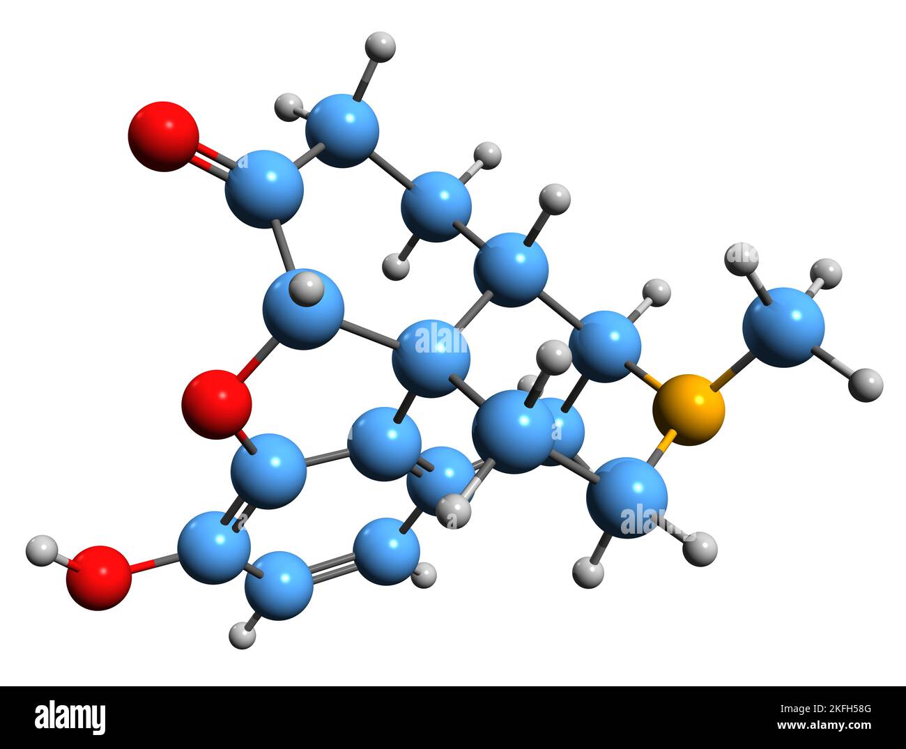 3d Image Of Hydromorphone Skeletal Formula Molecular Chemical