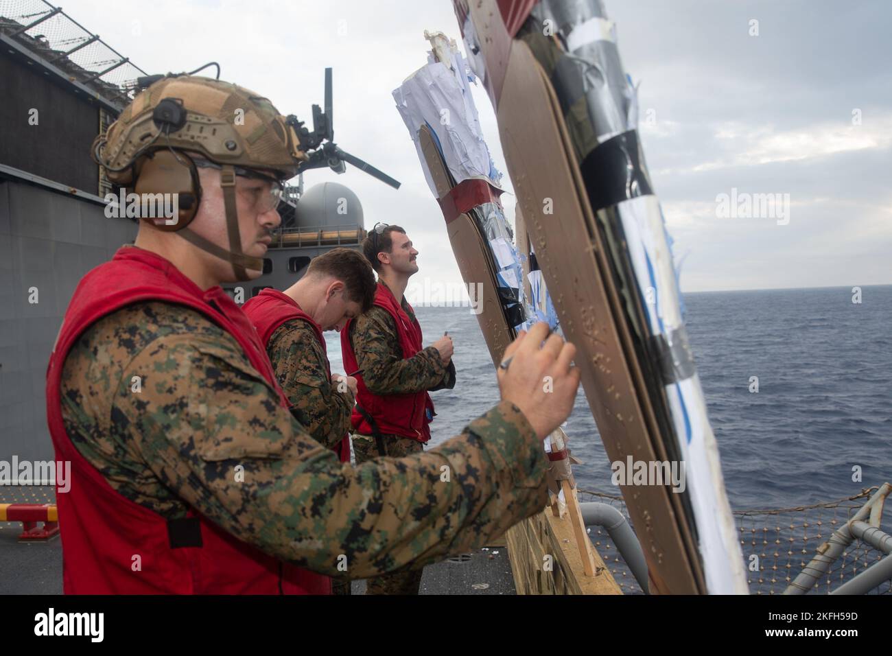 U.S. Marines with Battalion Landing Team 2/5, 31st Marine Expeditionary ...
