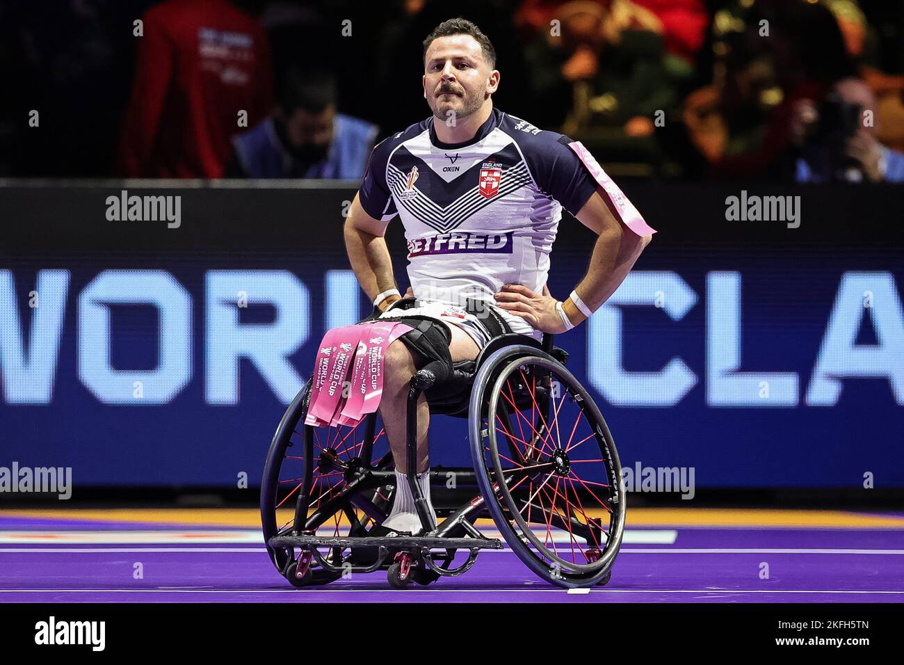 Manchester, UK. 18th Nov, 2022. Sebastien Bechara of England during the ...