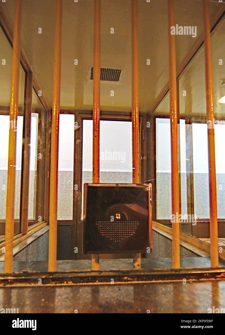 Exterior and interior of the old La Modelo prison in Barcelona ...