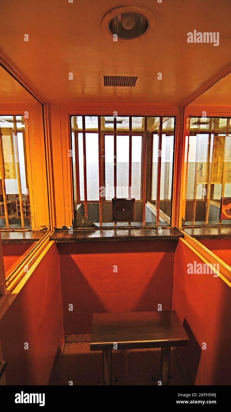 Exterior and interior of the old La Modelo prison in Barcelona ...