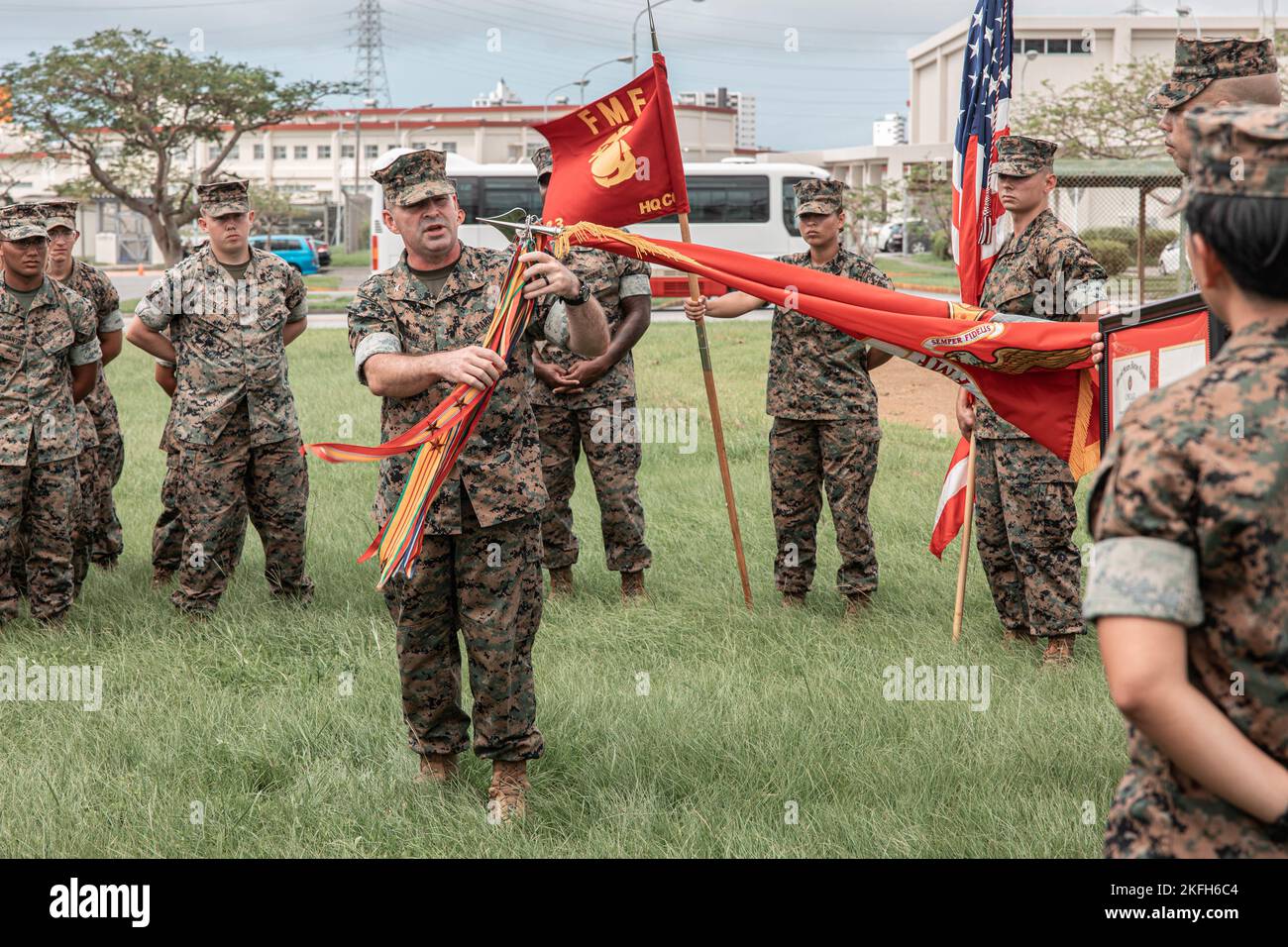 U.S. Marine Corps Col. Christopher Haar, the commanding officer of ...