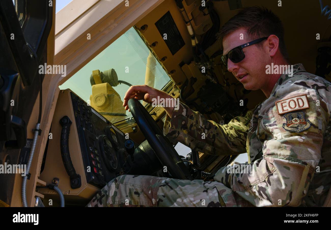 U.S. Air Force Tech. Sgt. Thomas Mitchell, an explosive ordnance ...