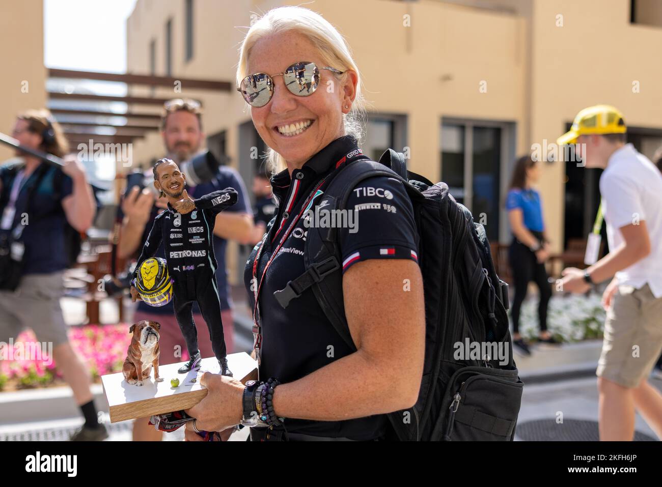 ABU DHABI, UAE, 17. November 2022, Angela Cullen, NZL, physiotherapist ...