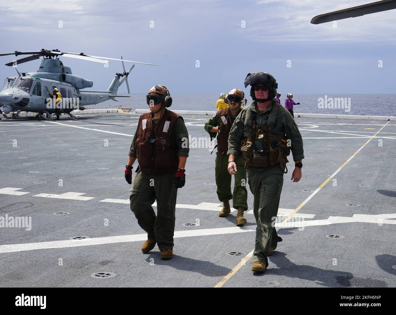 Lt. Col. John “TODS” Bopp, right, Marine Light Attack Helicopter ...
