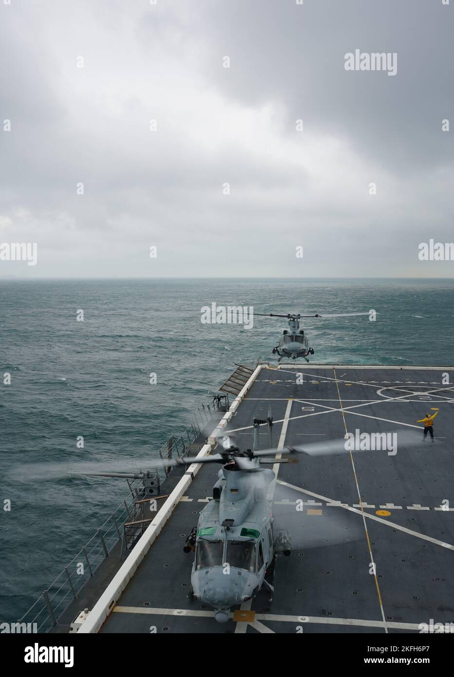 U.S. Marine Corps UH-1Y Venom helicopters from Marine Light Attack ...