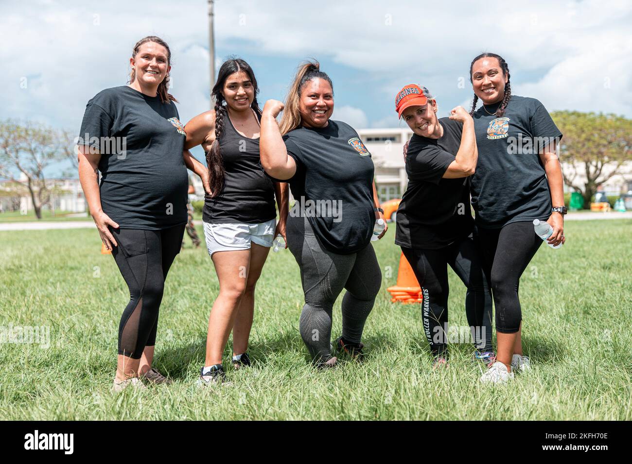 U.S. Marine Corps spouses pose for a photo during a Spouse Warrior Day ...