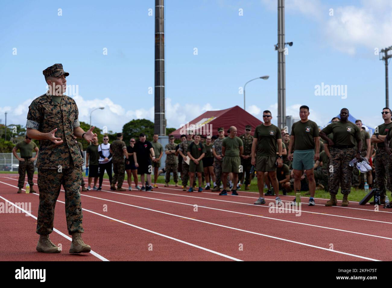 U.S. Marine Corps Sgt. Maj. Aaron Colling, sergeant major of III Marine ...