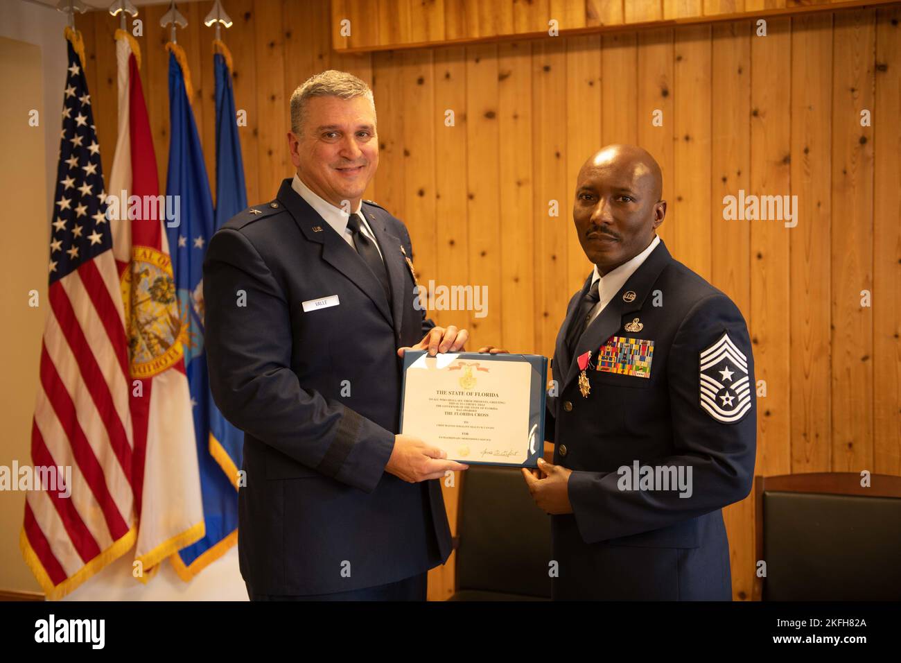 U.S. Air Force Command Chief Master Sgt. Tracey D. Canady, the 10th ...