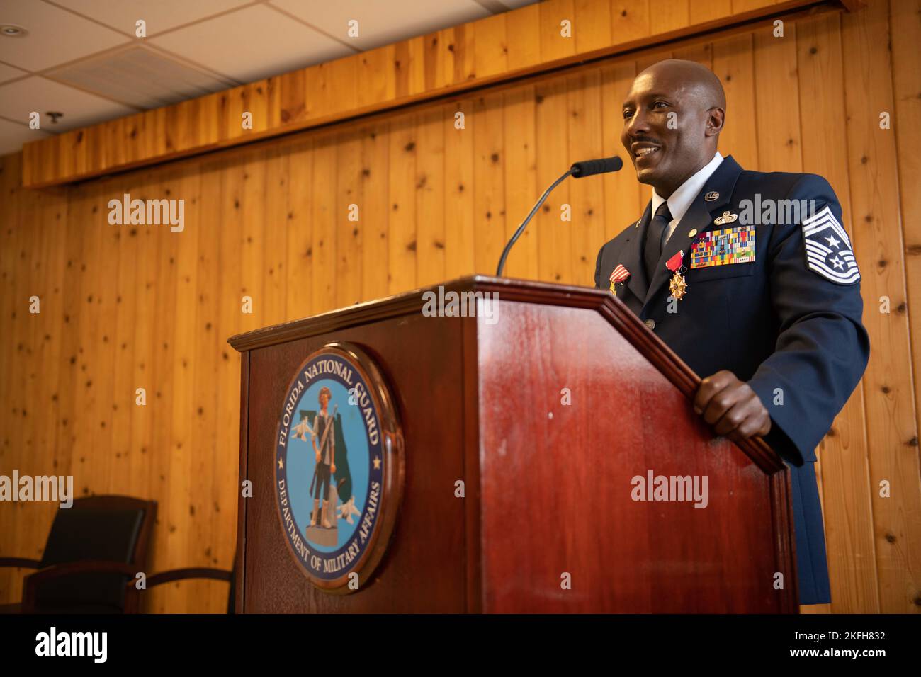U.S. Air Force Command Chief Master Sgt. Tracey D. Canady, the 10th ...