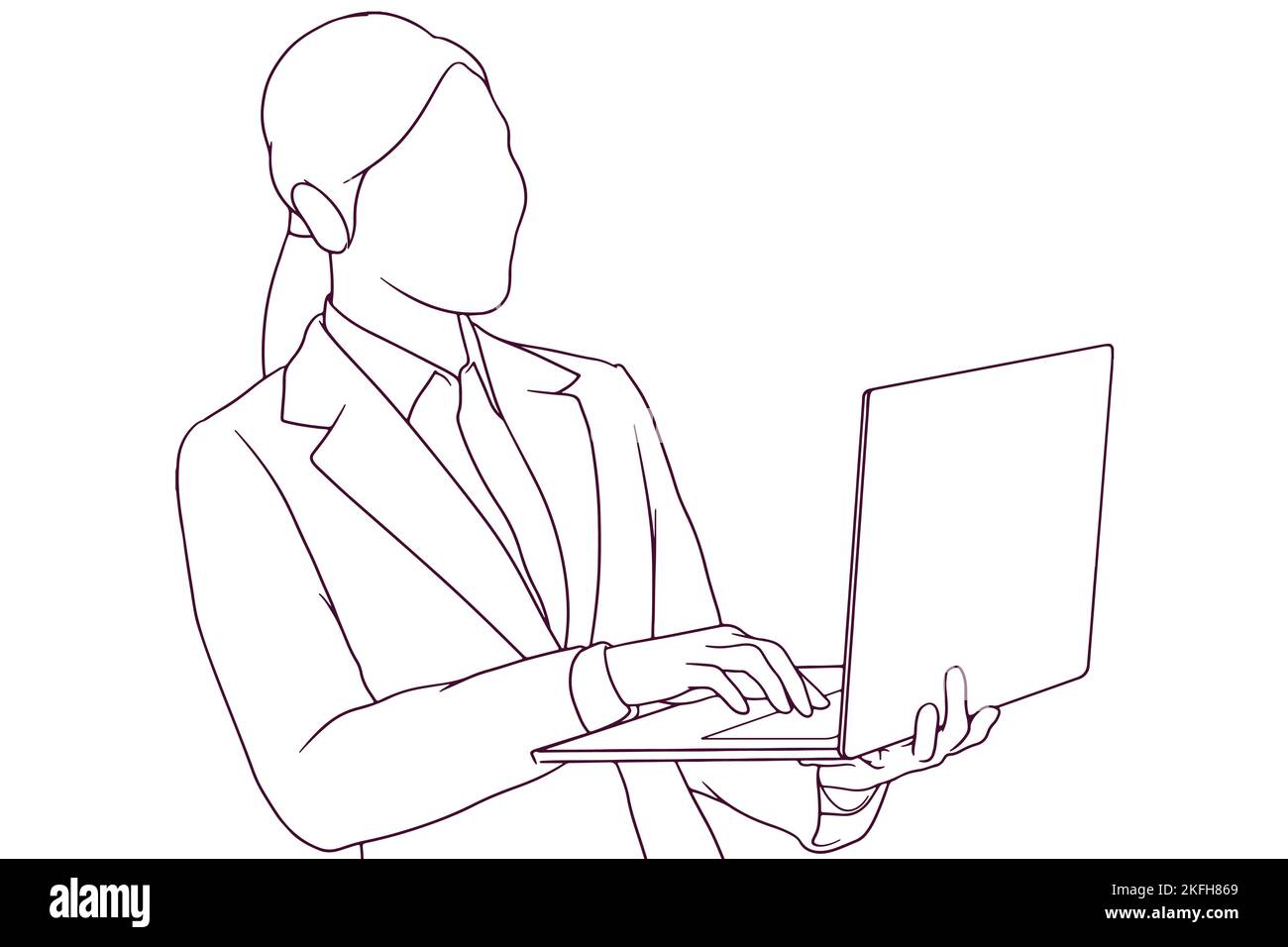 Employment typing Stock Vector Images - Alamy