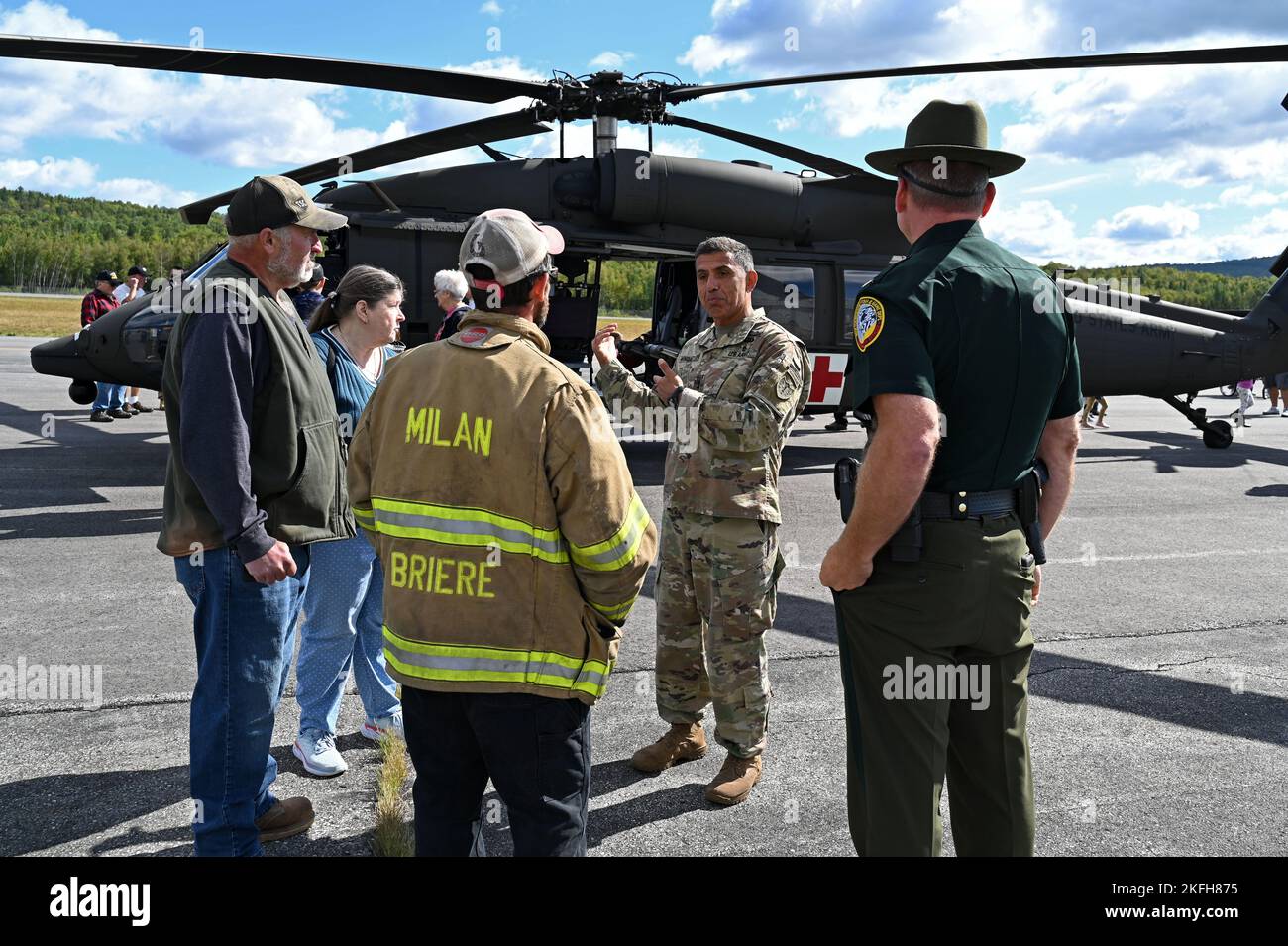 New Hampshire Adjutant Gen. David Mikolaities meets with town officials ...