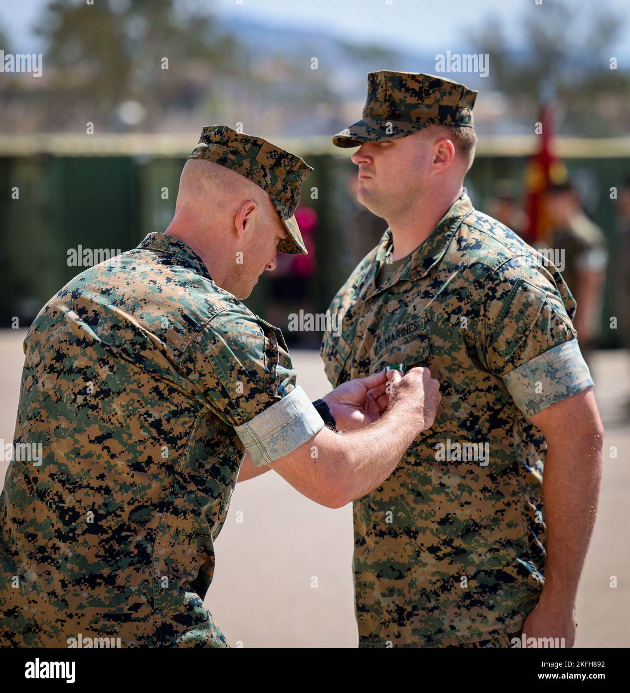 U.S. Marine Corps Gunnery Sgt. Colin G. Baird, a geospatial analyst ...